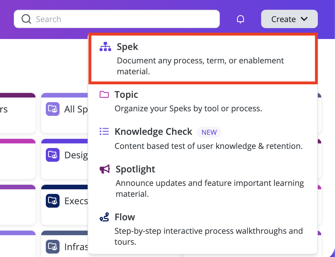 How do I create Speks? – Spekit Help Center